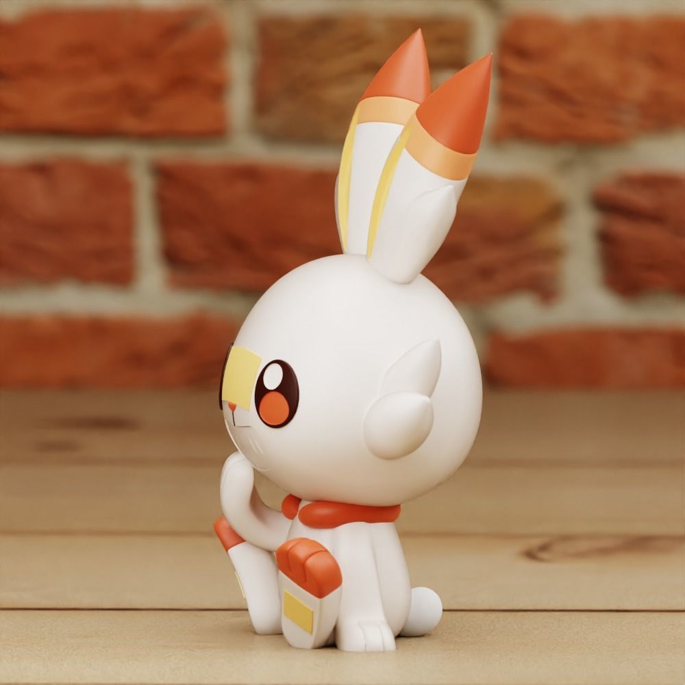 SCORBUNNY 2 DIFF MODELS CHIBI CUTE PRINT IN PLACE 3D model 3D printable ...