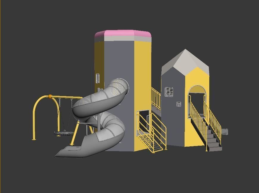 Pencil slide combination 3D model | CGTrader