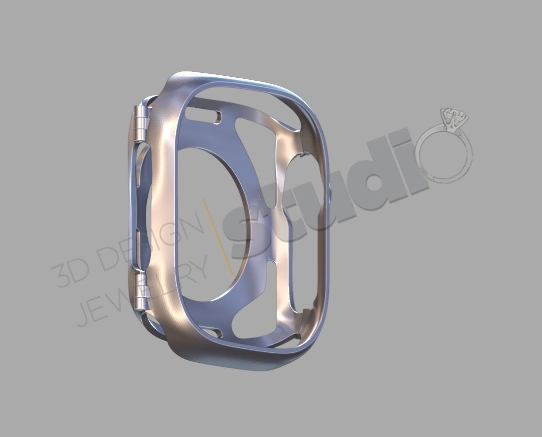 Luxury iWatch ultra case 3D model 3D printable | CGTrader
