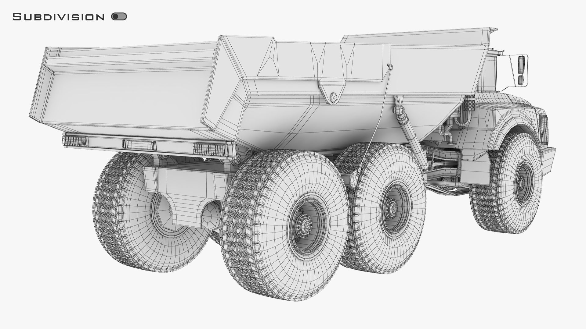 Articulated Dump Truck v 1 3D model | CGTrader