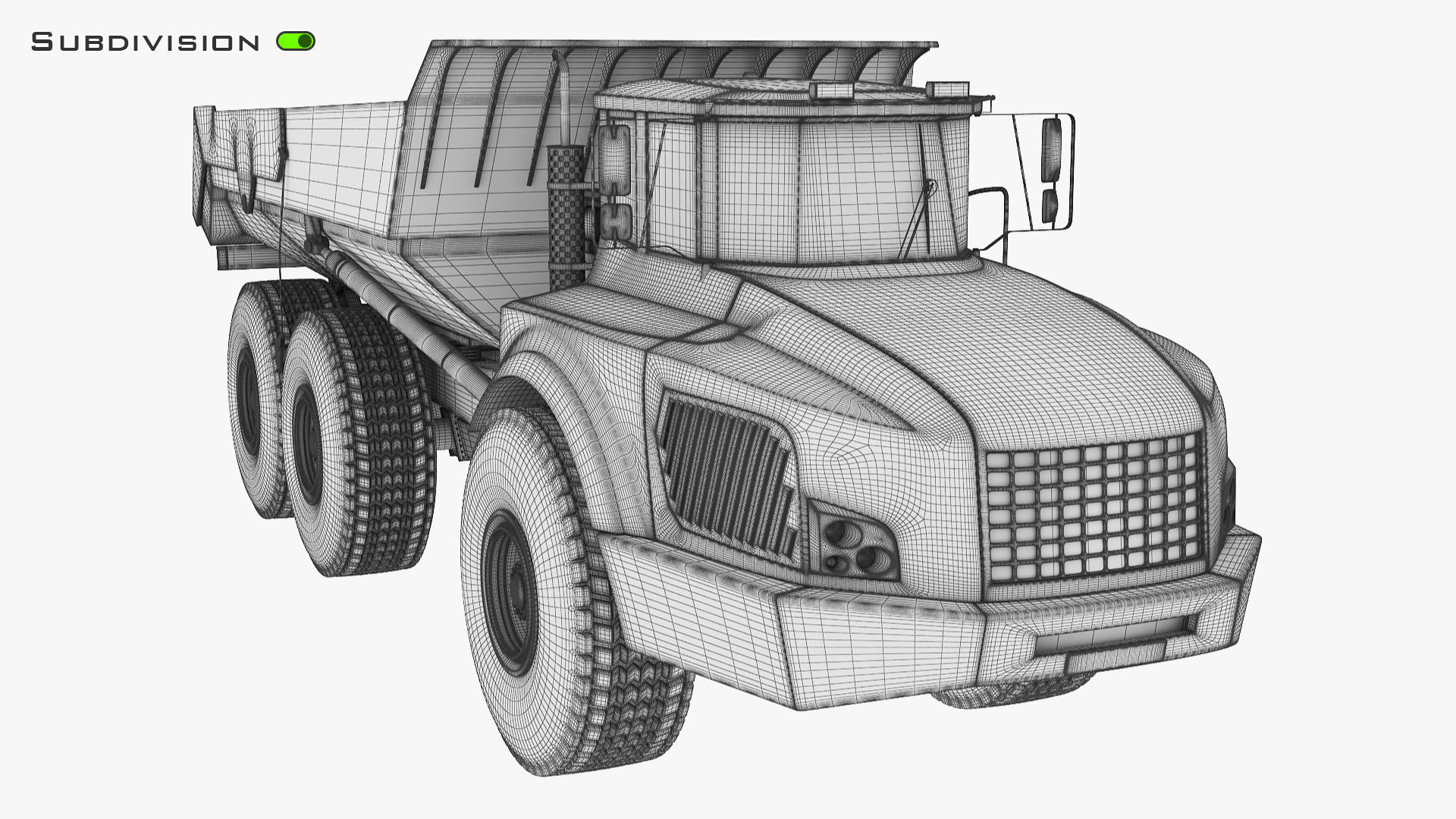 Articulated Dump Truck v 1 3D model | CGTrader