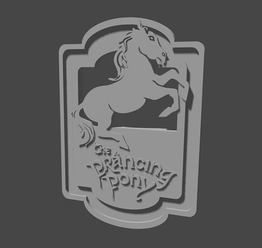 The Prancing Pony sign - LotR 3D model 3D printable | CGTrader