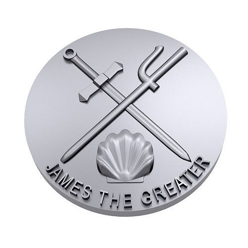 Symbols of the Apostles - JAMES THE GREATER 3D model | CGTrader