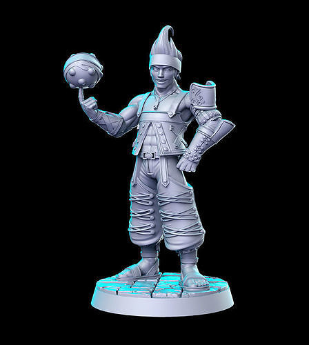 Wakka Final Fantasy 32mm Pre-supported 3D model 3D printable | CGTrader