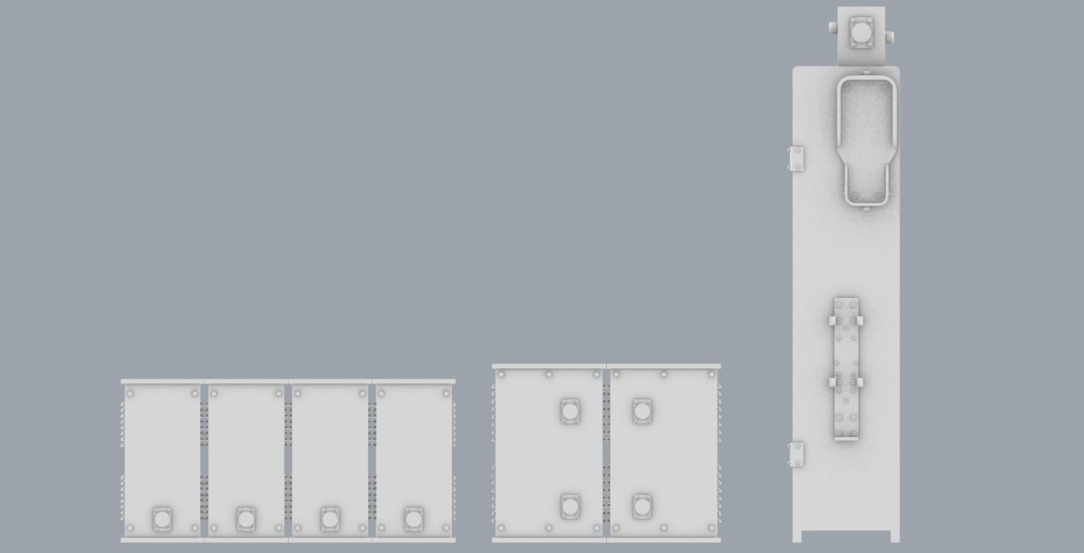 3D model Storage Cabinet Set VR / AR / low-poly | CGTrader