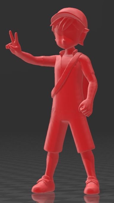 Chase pokemon trainer 3D model 3D printable | CGTrader
