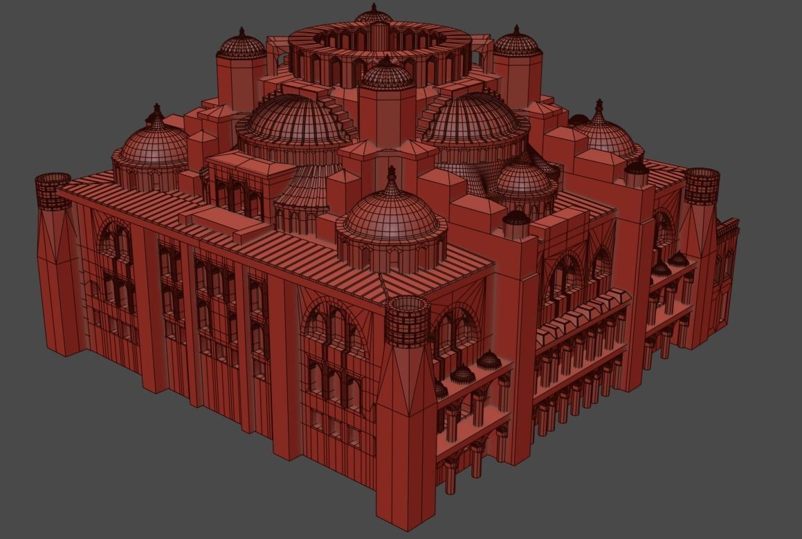 Sultan Ahmet Mosque 3D model 3D model 3D printable | CGTrader