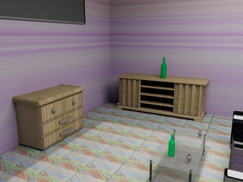 1 BHK flat 3D Model 3D model | CGTrader