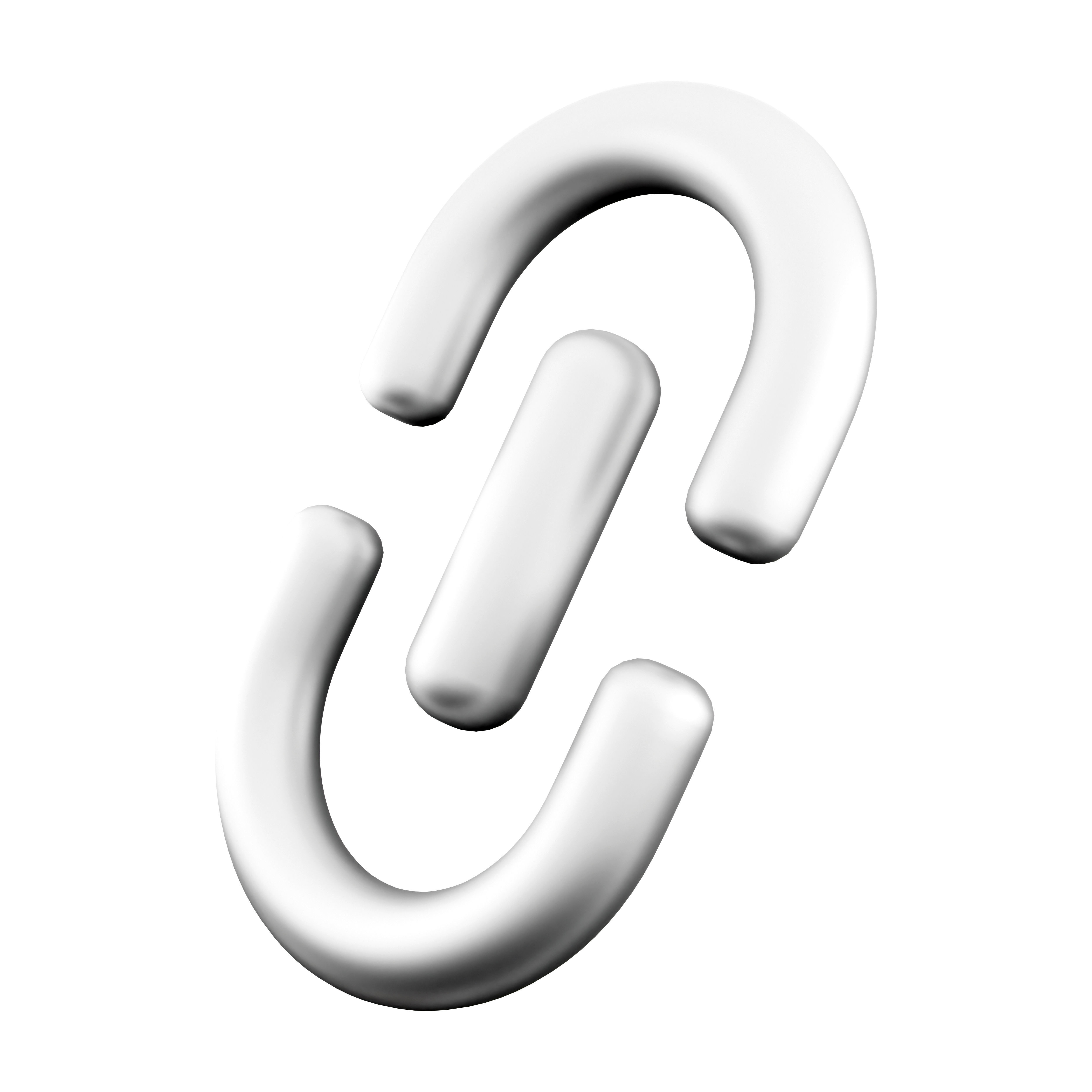 3d paper clip icon 3D model | CGTrader