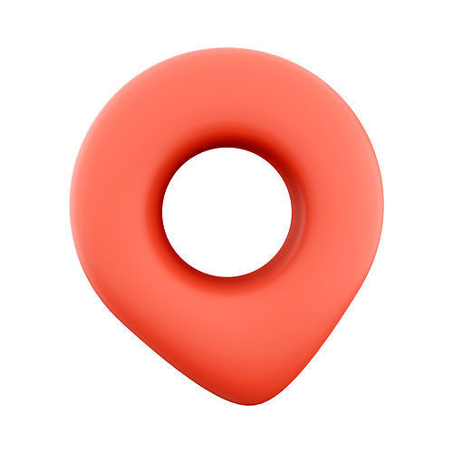 3d Destination cartoon icon 3D model | CGTrader