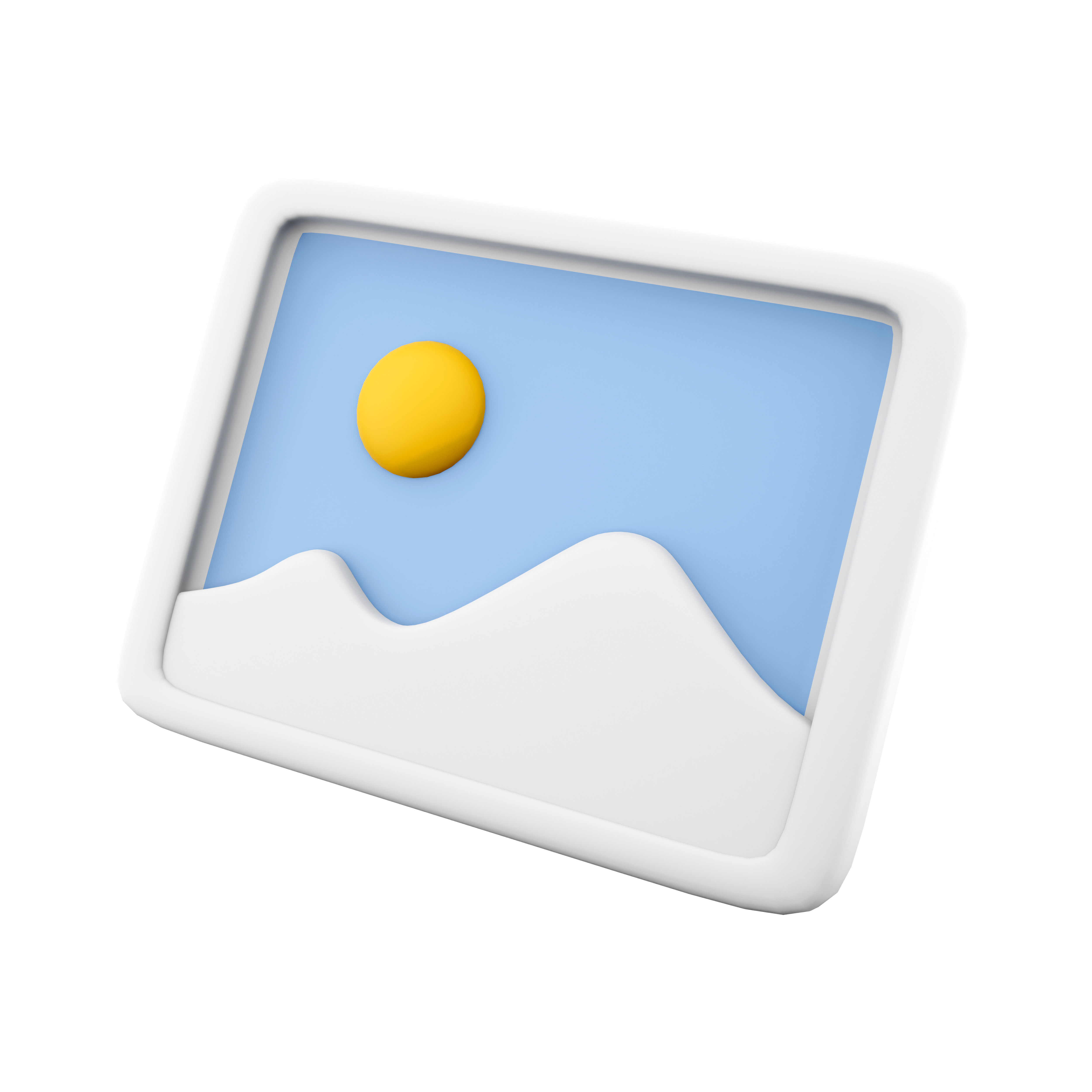 3d Image photo and jpg file cartoon icon 3D model | CGTrader