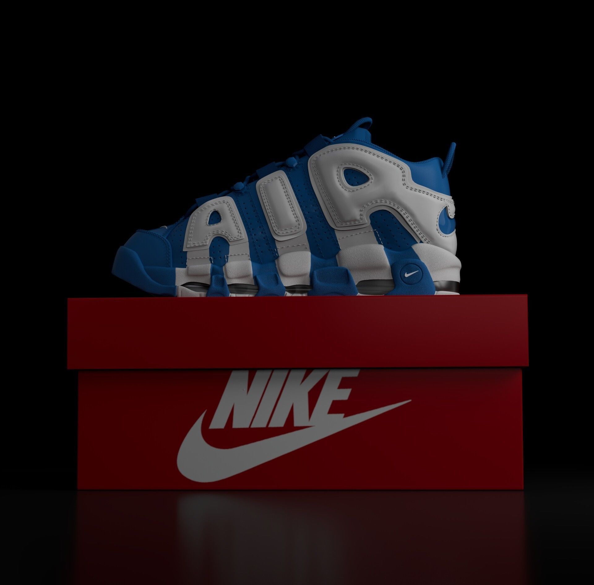 Nike Air More Uptempo 96 PRM 3D model | CGTrader