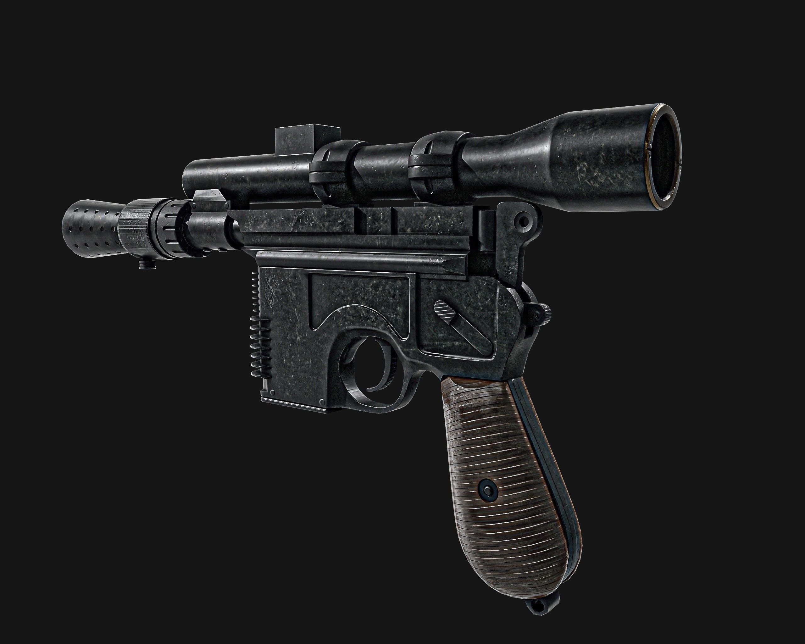 3D model Star Wars DL-44 Heavy Blaster Pistol VR / AR / low-poly | CGTrader