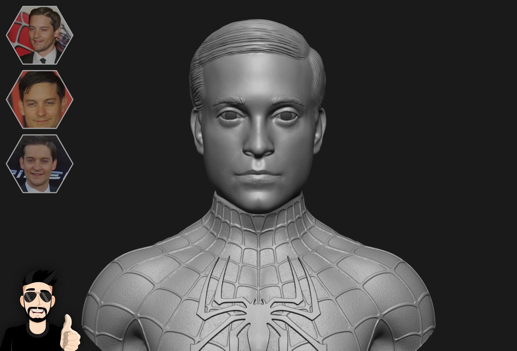 TOBEY MAGUIRE - SPIDER-MAN 3D model 3D printable | CGTrader