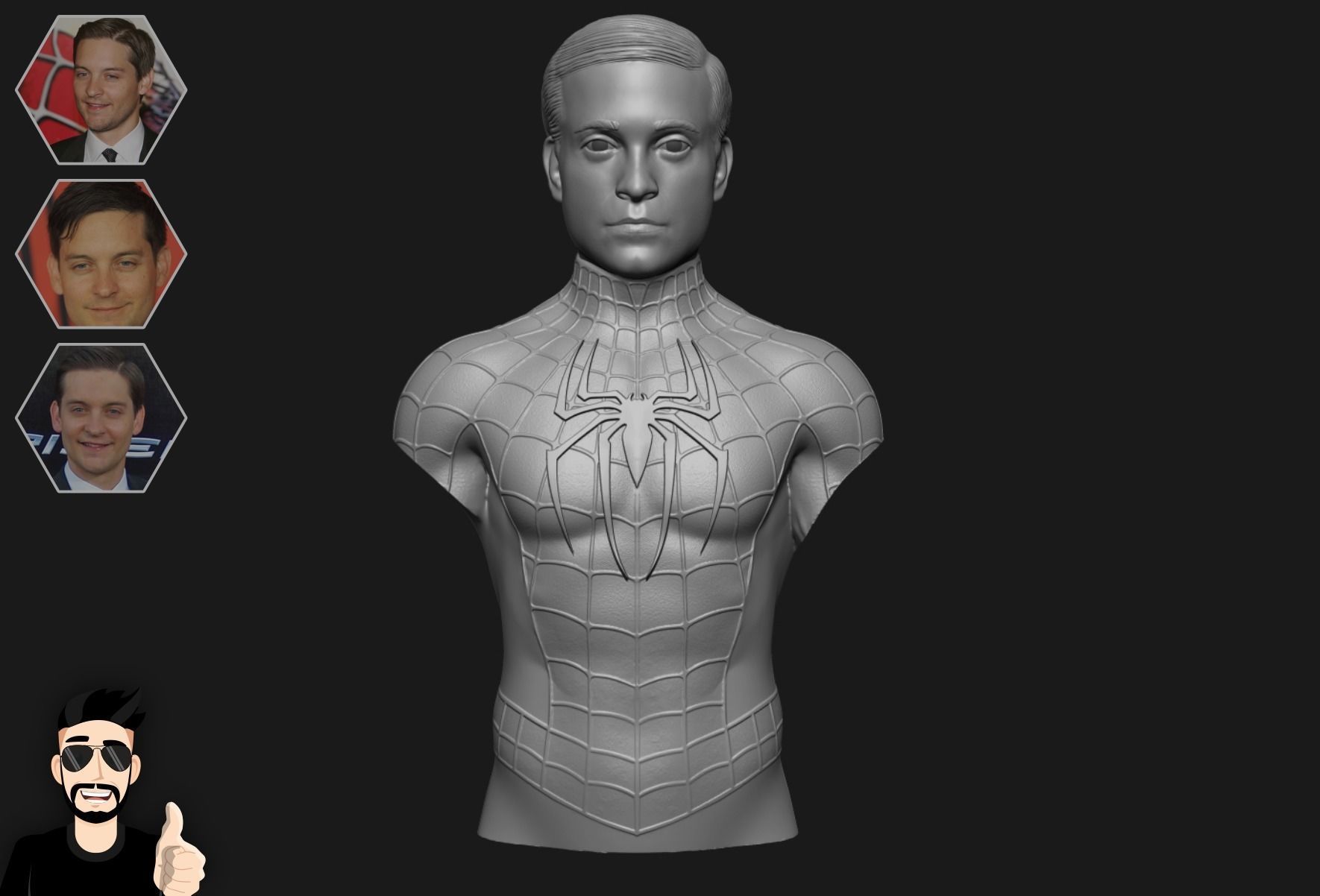 TOBEY MAGUIRE - SPIDER-MAN 3D model 3D printable | CGTrader