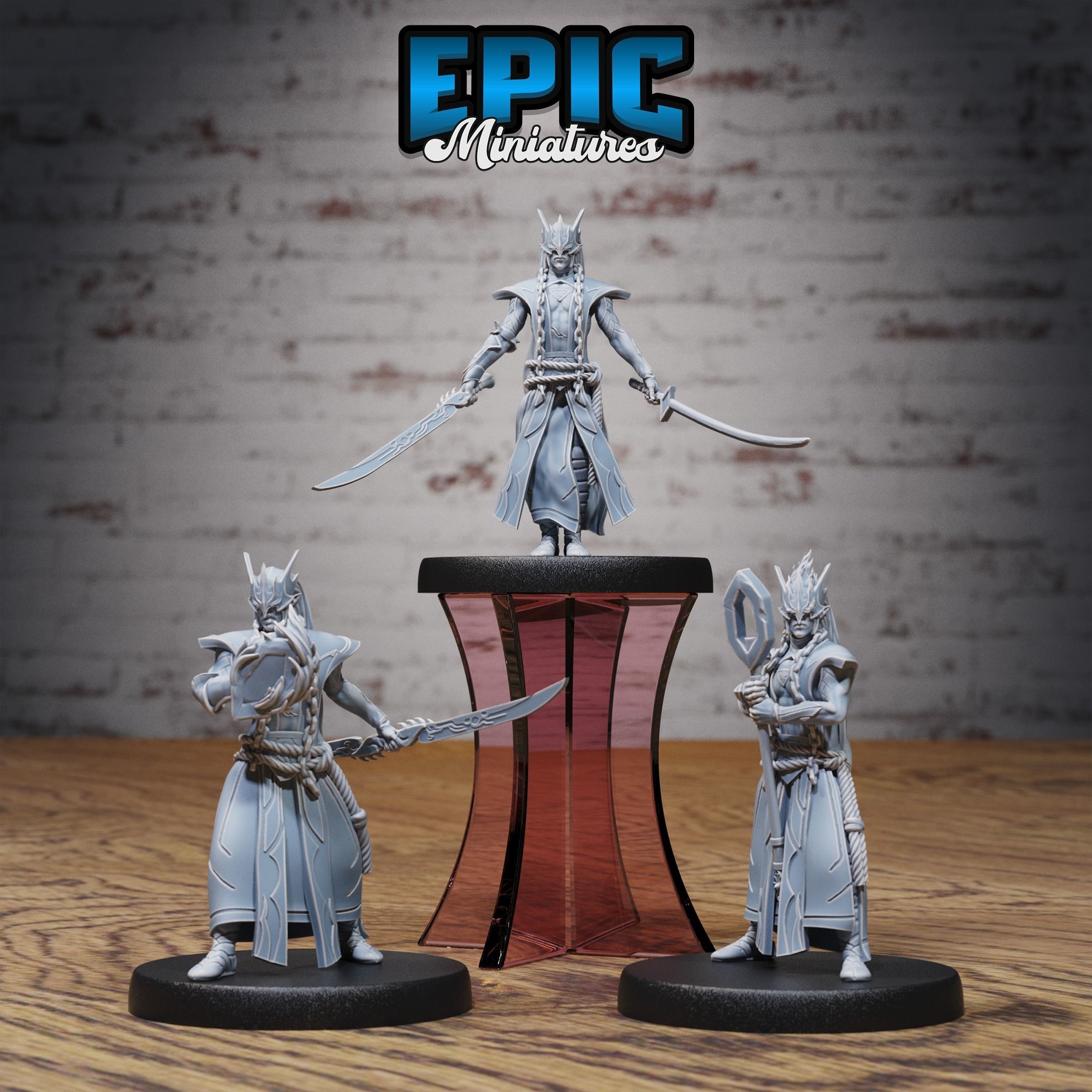 Hunters Guild Elven Red Mage Set - DnD Tabletop Miniature 3D model 3D ...