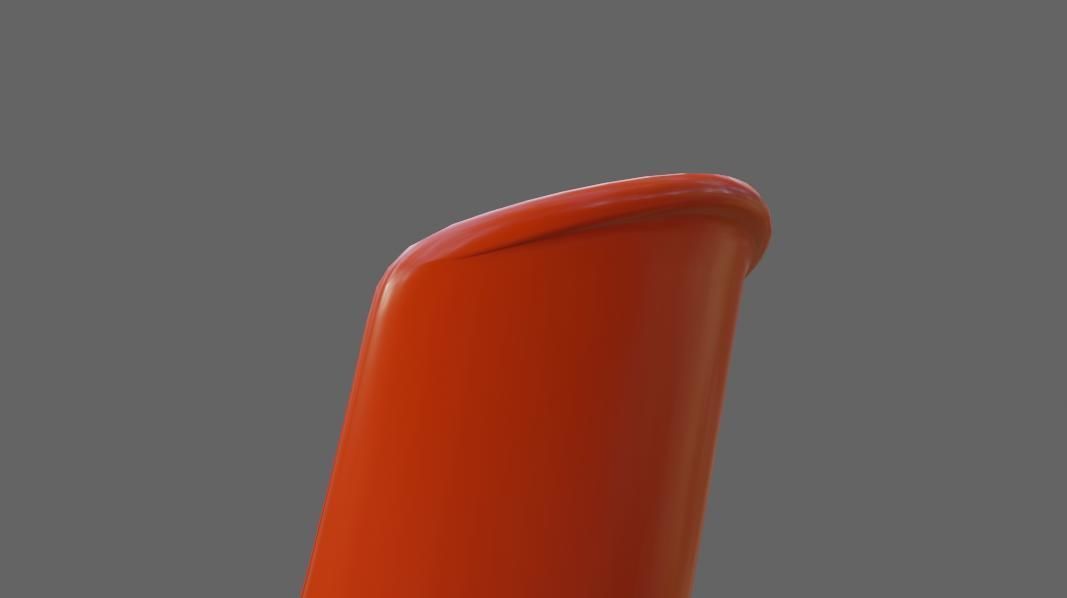 3D model Plastic Shell Chair - Cadeira Concha VR / AR / low-poly | CGTrader
