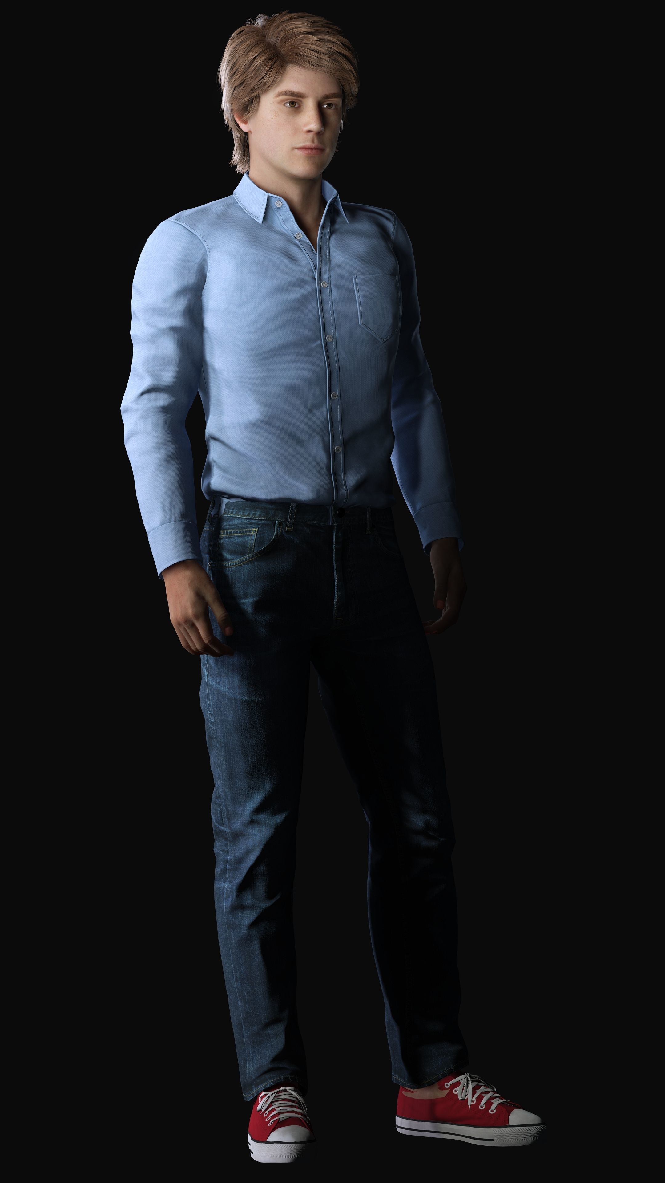 Matt Free High-Poly 3D model free VR / AR / low-poly 3D model animated ...