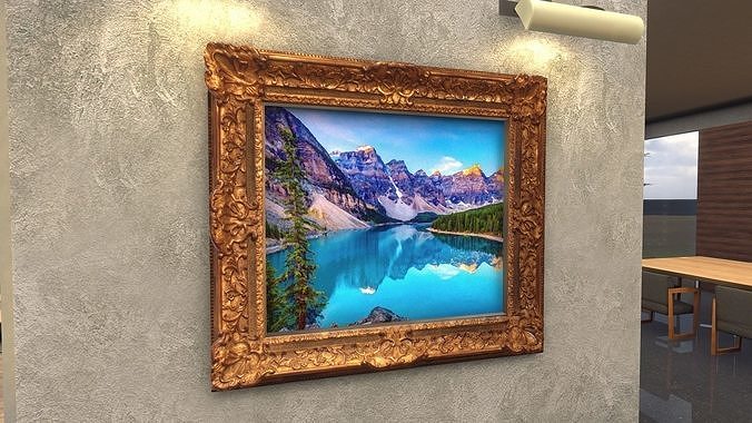 3D model Painting Frame VR / AR / low-poly | CGTrader