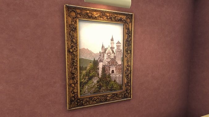 3D model Painting Frame 3 VR / AR / low-poly | CGTrader