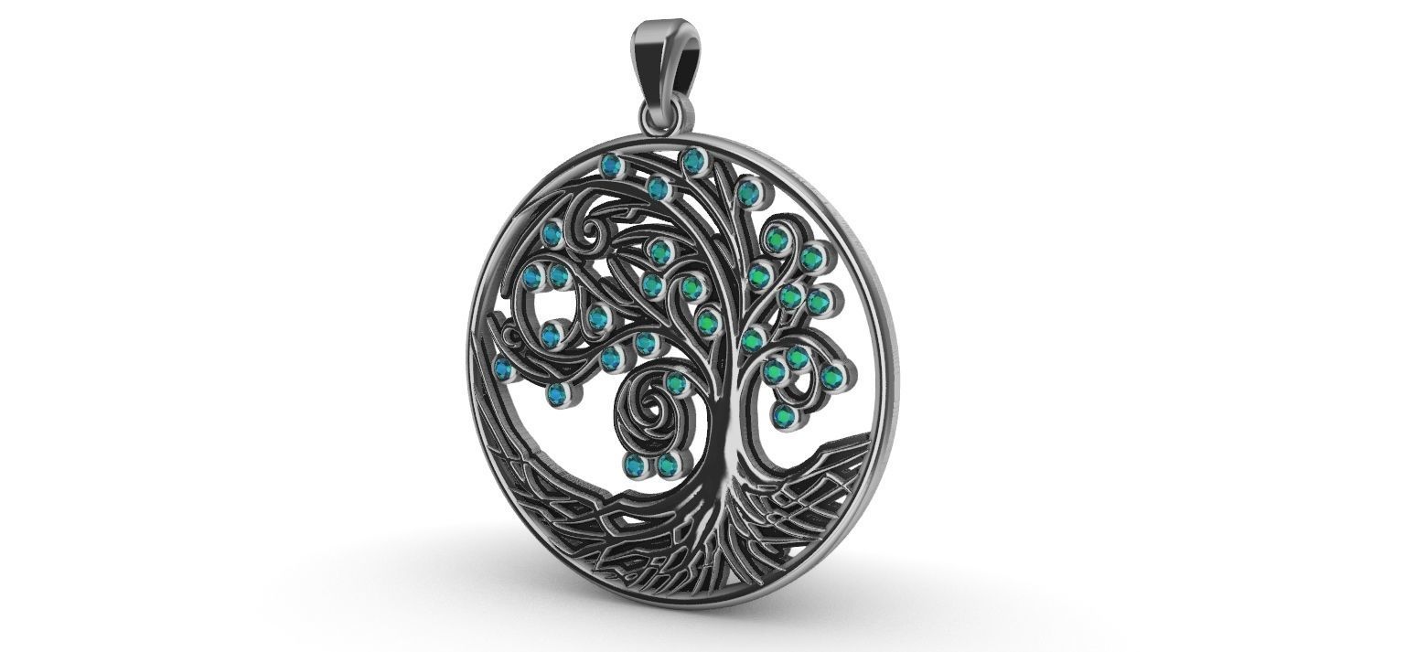 Tree of Life With stones 3D model 3D printable | CGTrader