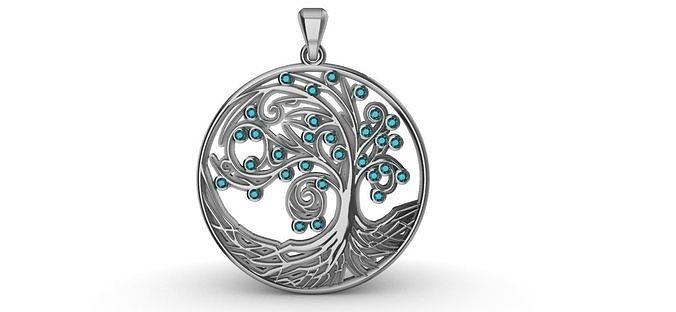 Tree of Life With stones 3D model 3D printable | CGTrader