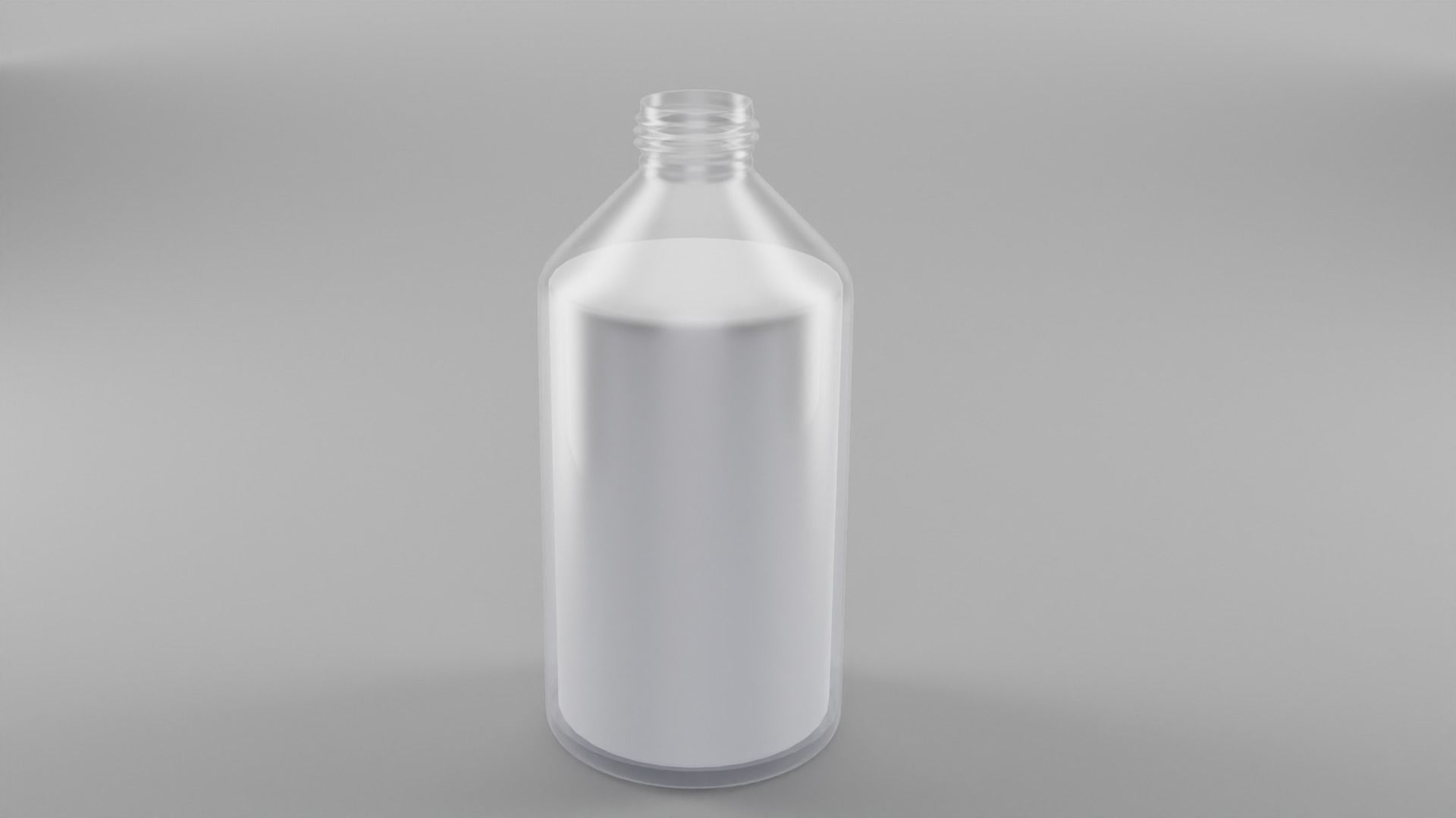 3D model Bottle with threaded cap VR / AR / low-poly | CGTrader