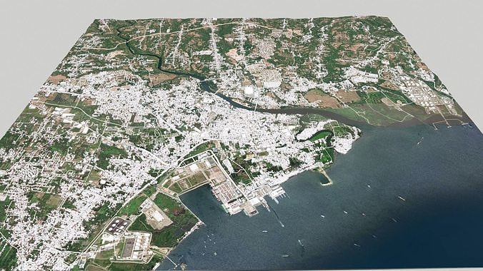 Cityscape Batangas Philippines 3D model | CGTrader