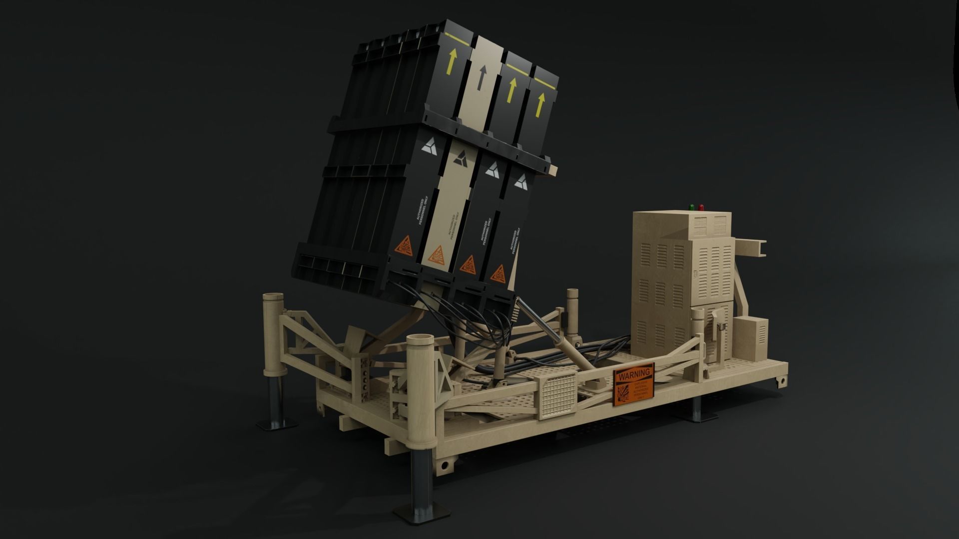 3D model Iron Dome - Air Defense System VR / AR / low-poly | CGTrader