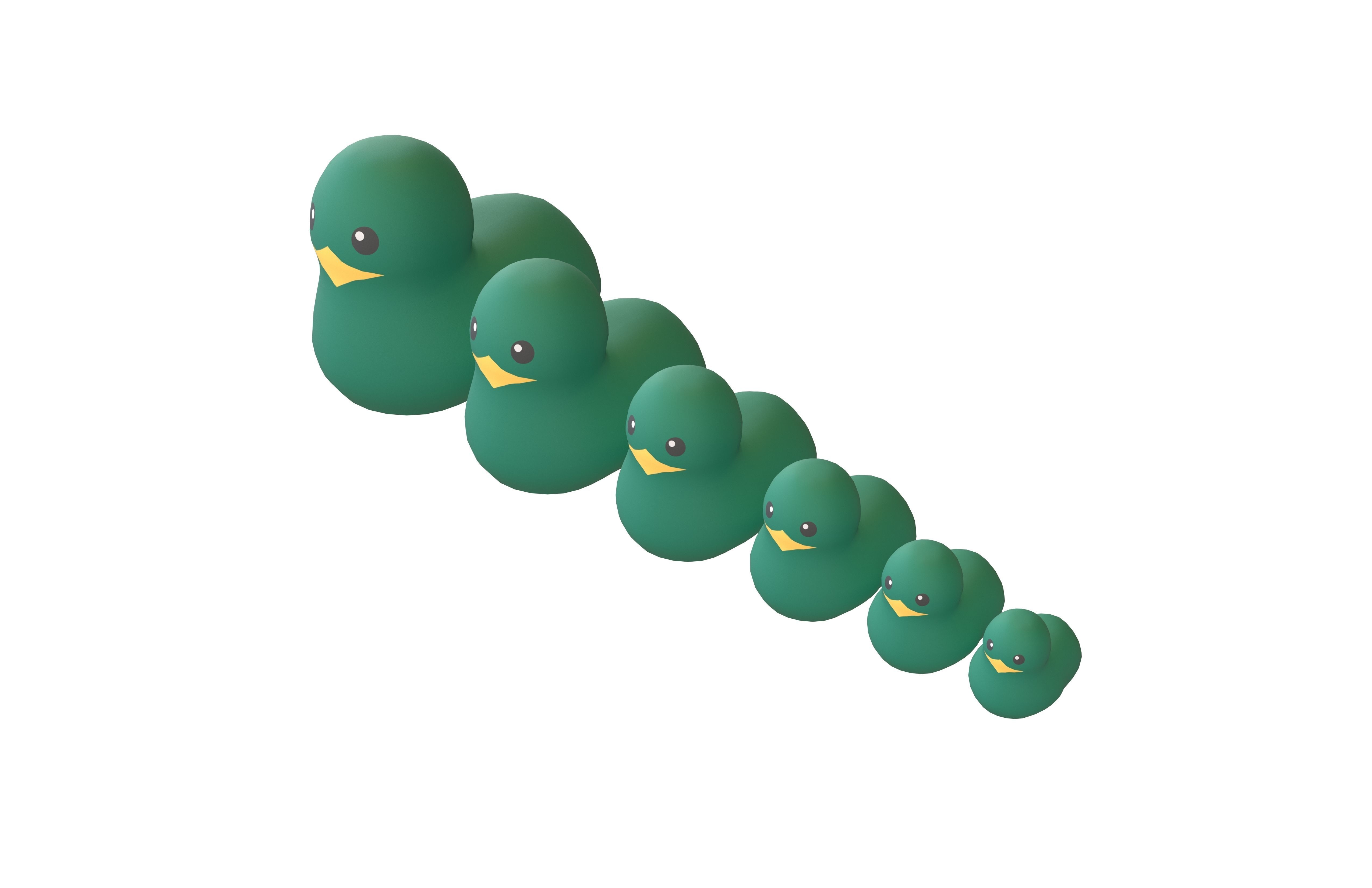 3D model Matryoshka Duck Decoration V1 002 VR / AR / low-poly | CGTrader