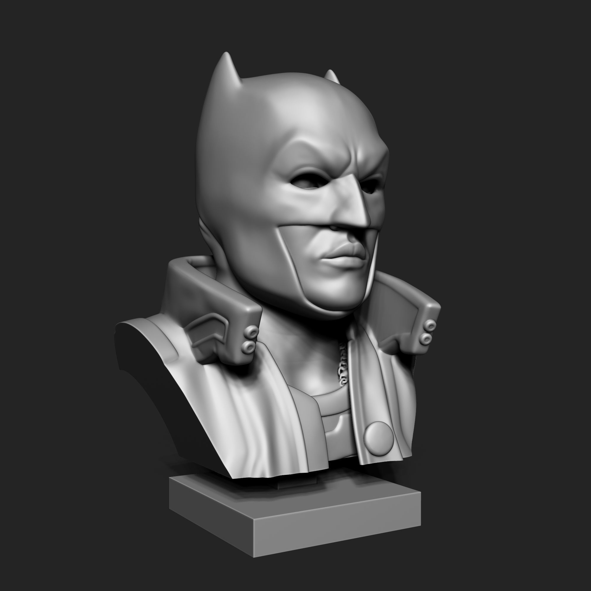 Batman Bust 3D model 3D printable | CGTrader