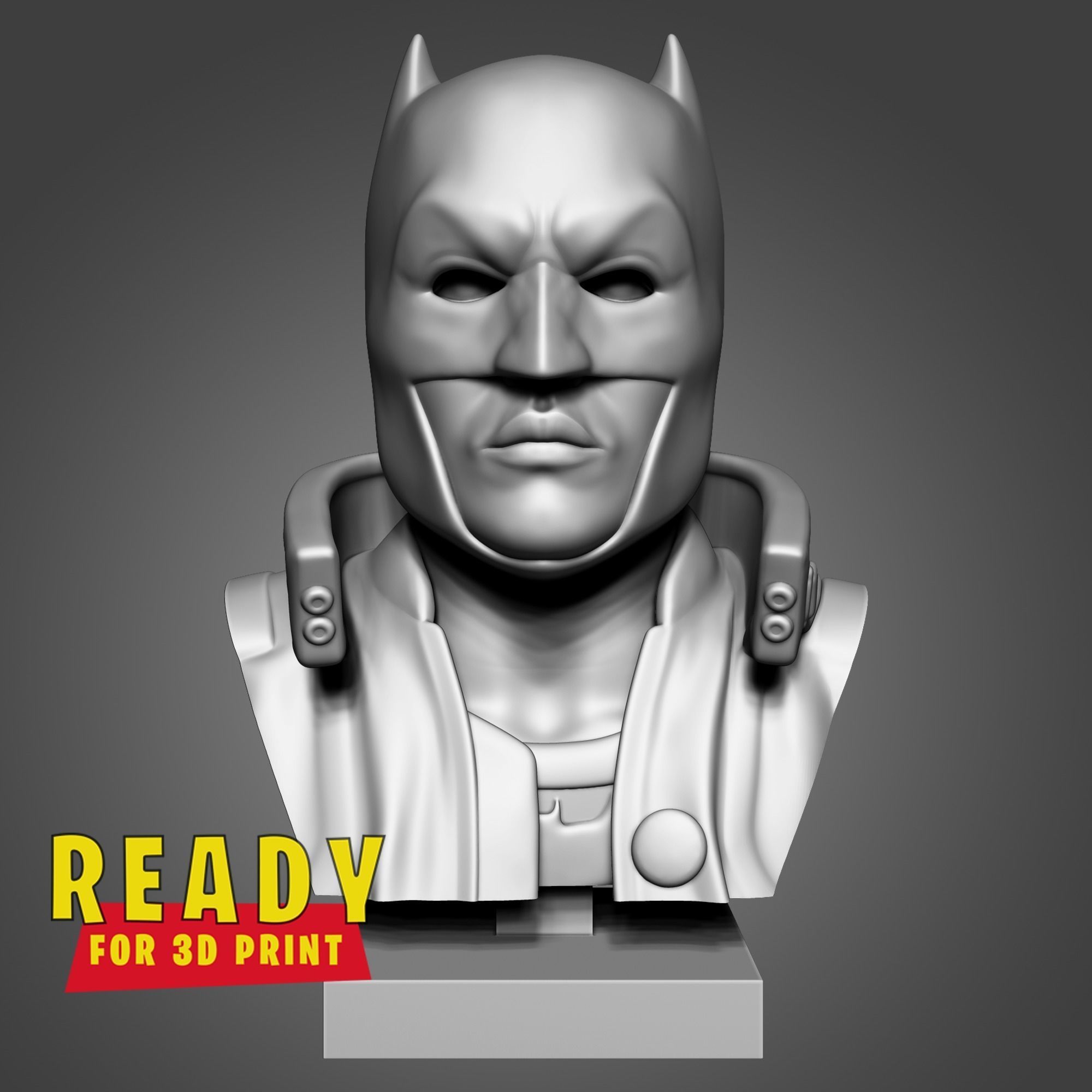 Batman Bust 3D model 3D printable | CGTrader