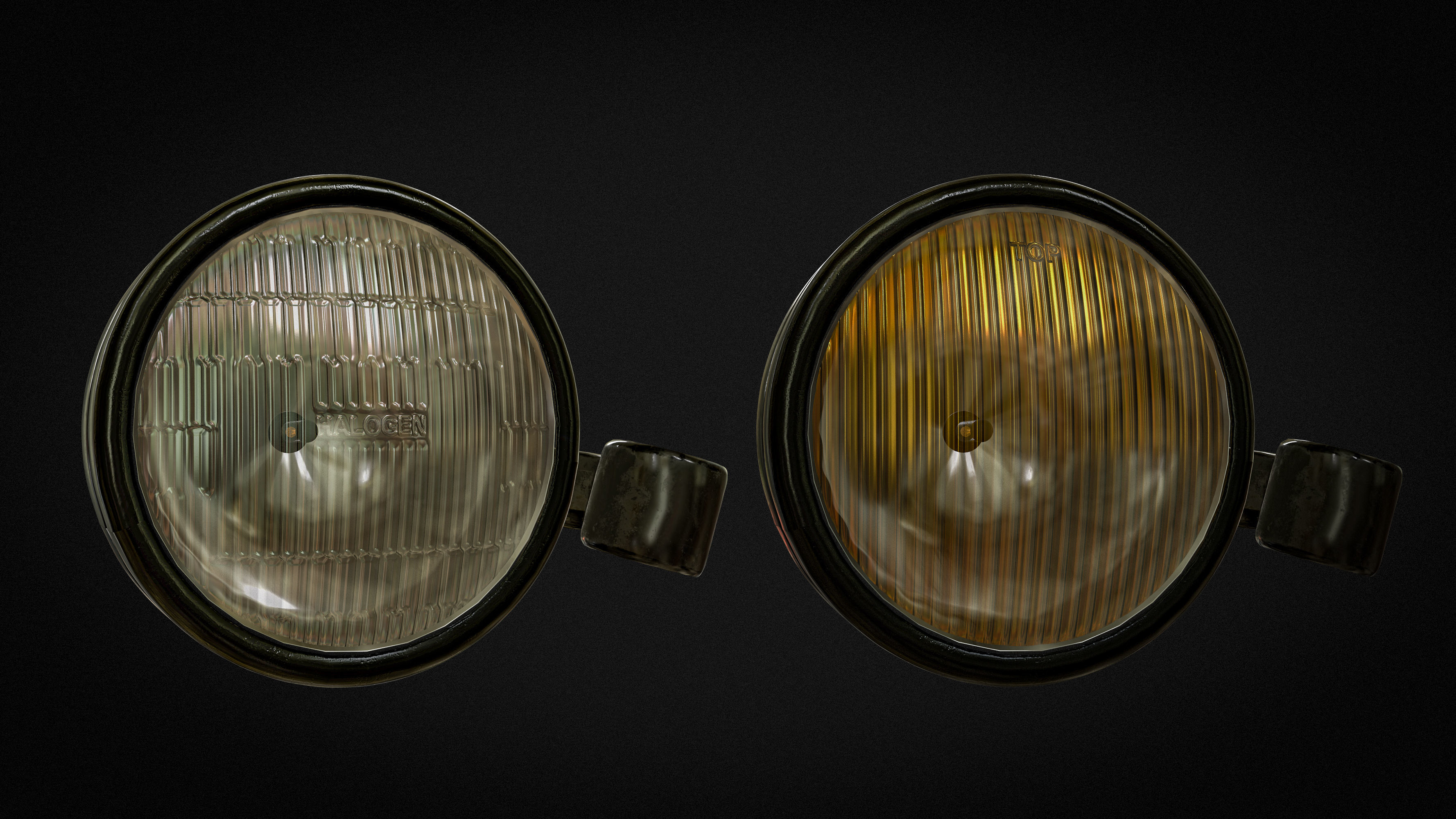 Realistic Headlight Material Tutorial 3D model | CGTrader
