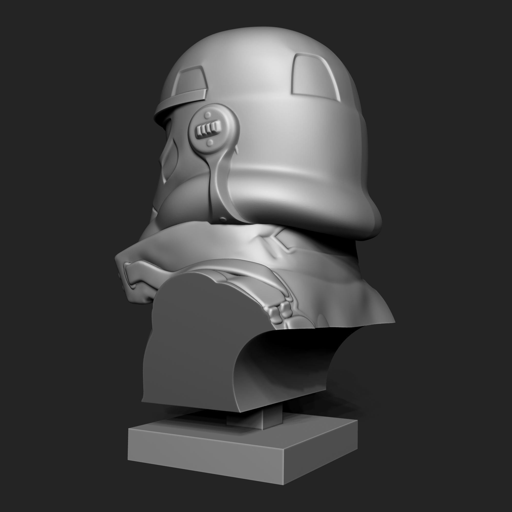 Stormtrooper Helmet - Star war bust 3D model 3D printable | CGTrader