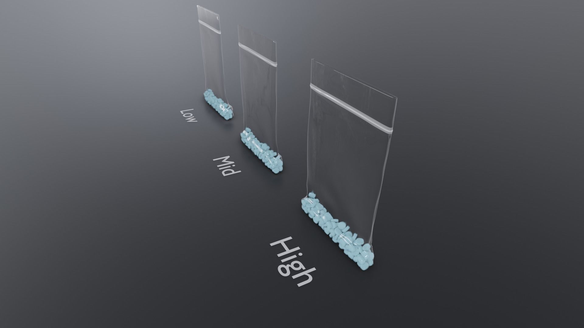 3D model Micro Pellets Drug Bag VR / AR / low-poly | CGTrader