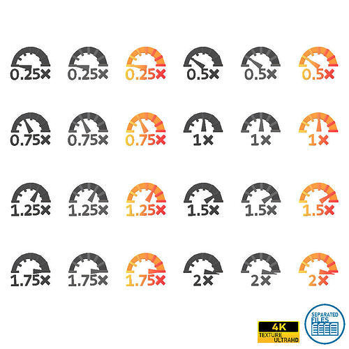 3D model Speed Symbol Mega V1 Pack Vol 1 VR / AR / low-poly | CGTrader