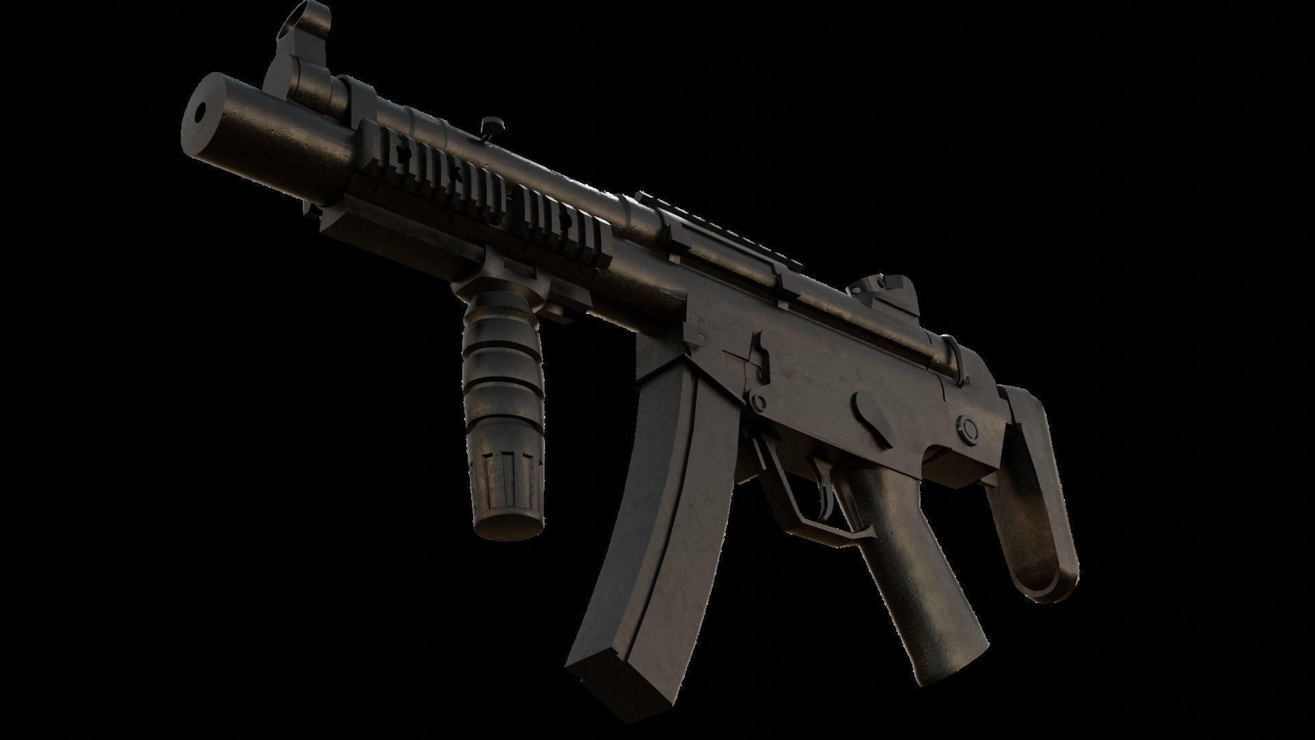3D model Mp5 A5 Rifle Assault Rifle Gun SMG Rifle 3D Model VR / AR / low-poly | CGTrader