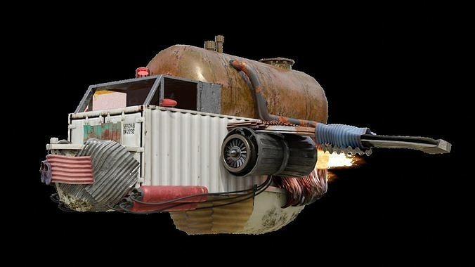 Junk Spaceship 3D model | CGTrader