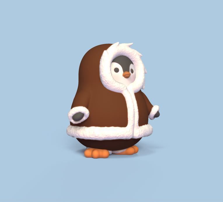 Eskimo Penguin 3D model 3D printable | CGTrader