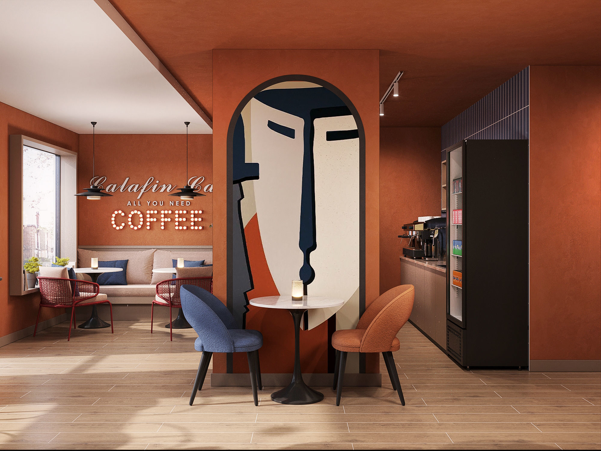 Cafe restaurant interior design 3D model | CGTrader