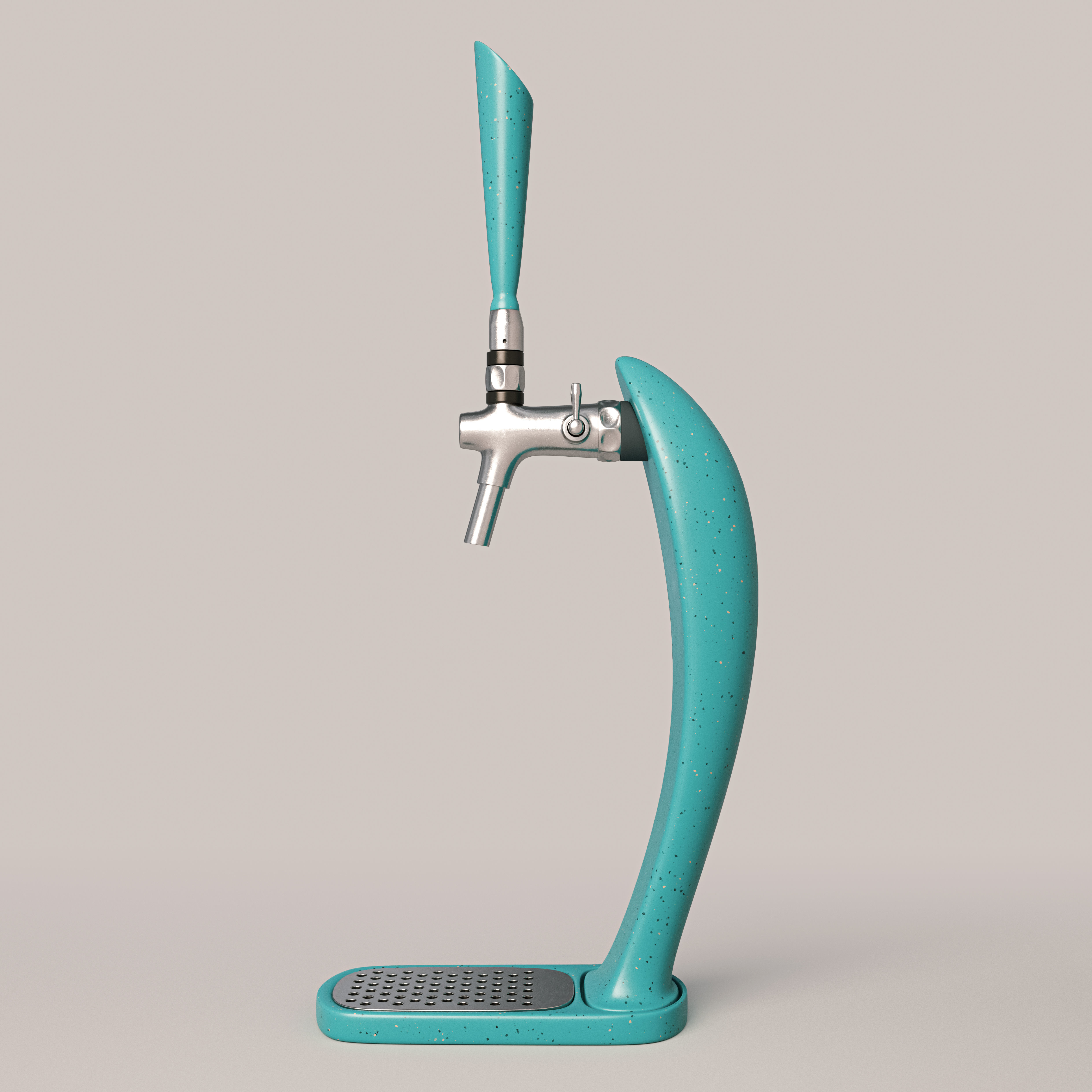Curvy Beer Tap 3D model | CGTrader