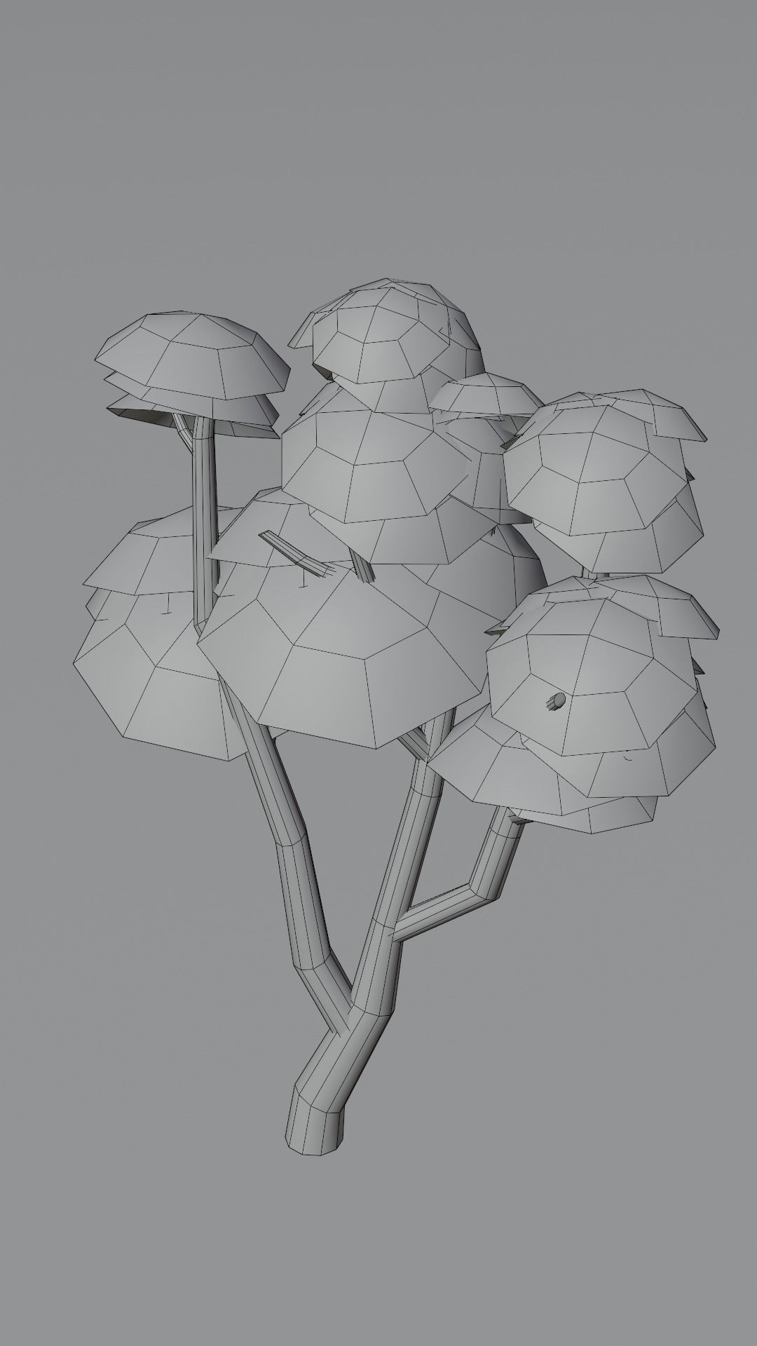 3D model 10 Stylized low poly Birch trees VR / AR / low-poly | CGTrader