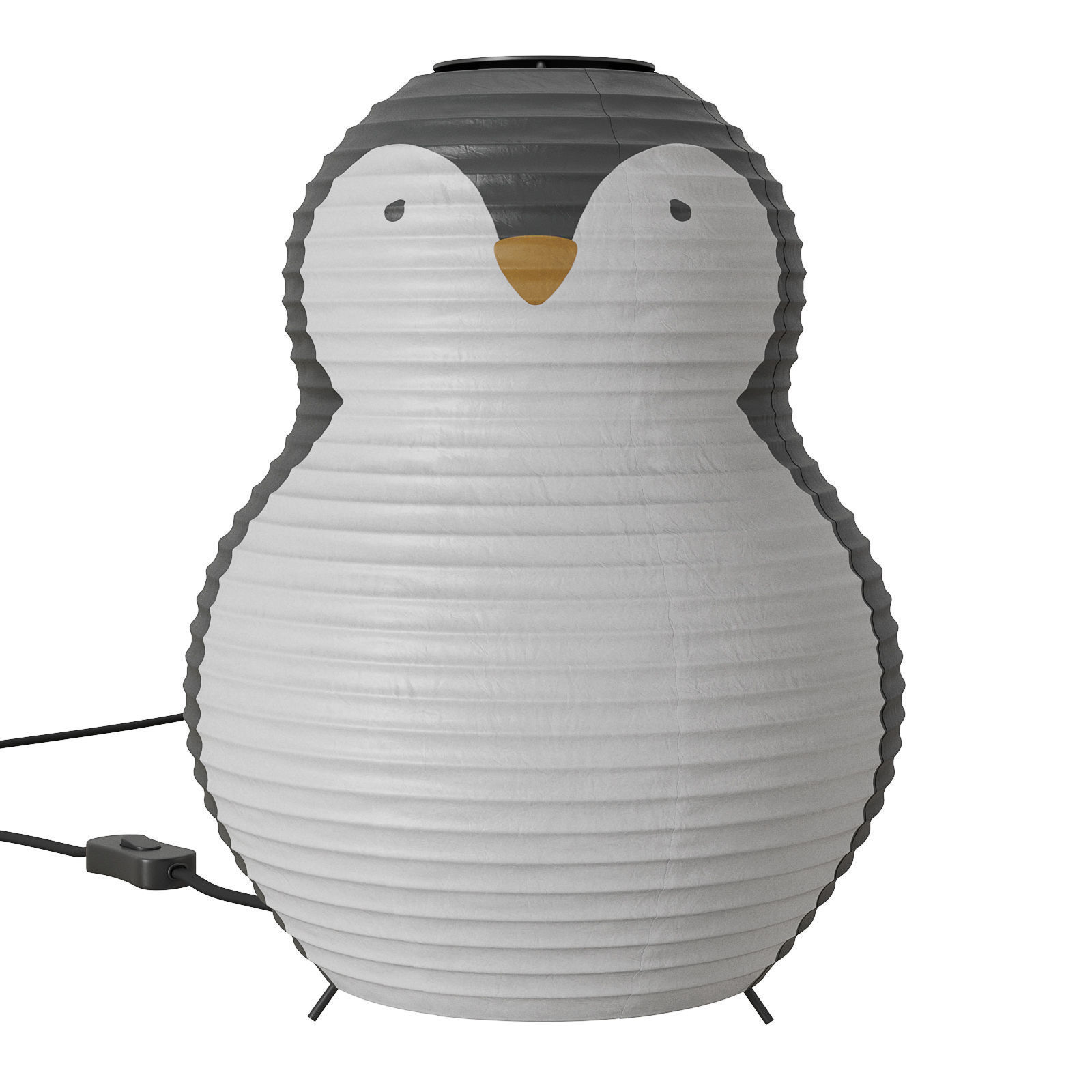 HM Rice paper penguin table lamp 3D model | CGTrader