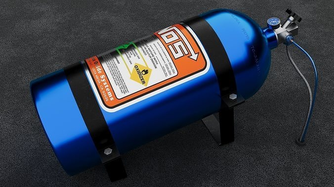 3D model NOS - Aluminum Nitrous Bottle 3D Model VR / AR / low-poly ...