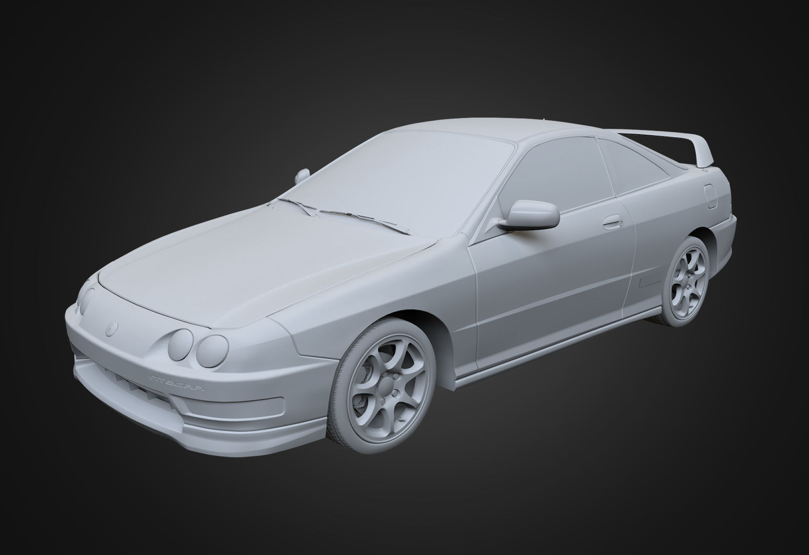 Acura Integra 2001 free VR / AR / low-poly 3D model | CGTrader