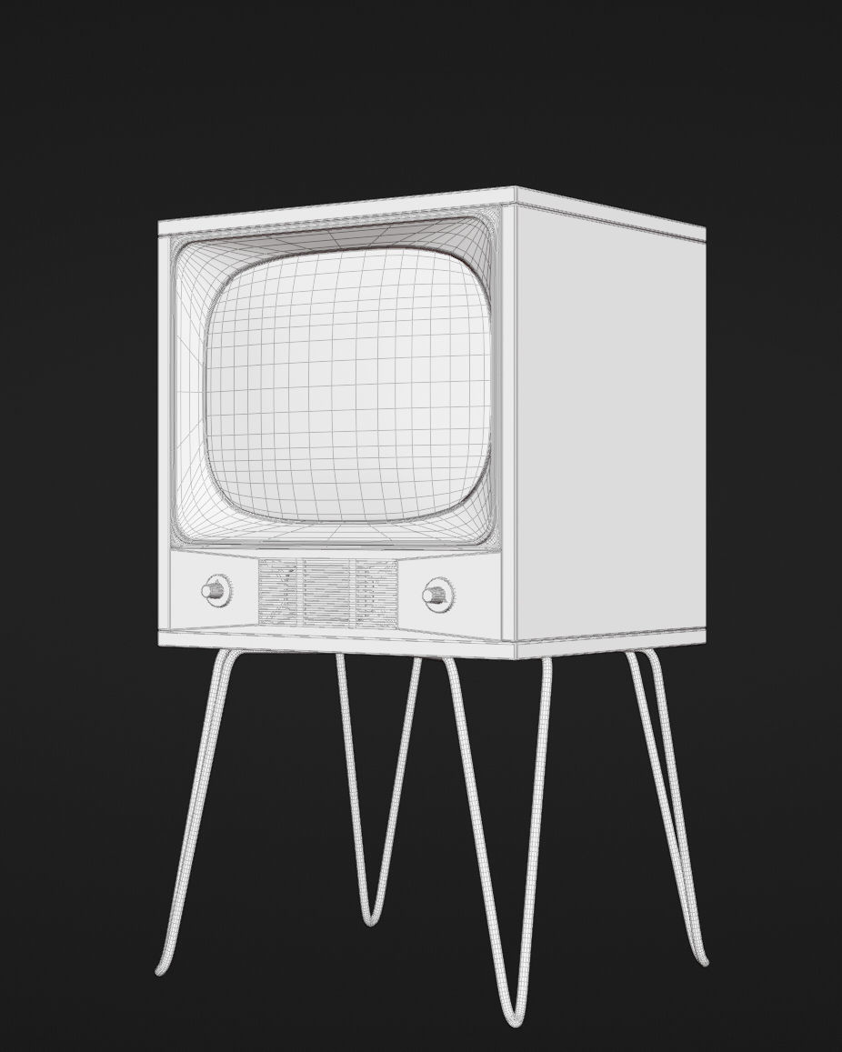 Vintage Retro TV 3D Model free 3D model | CGTrader