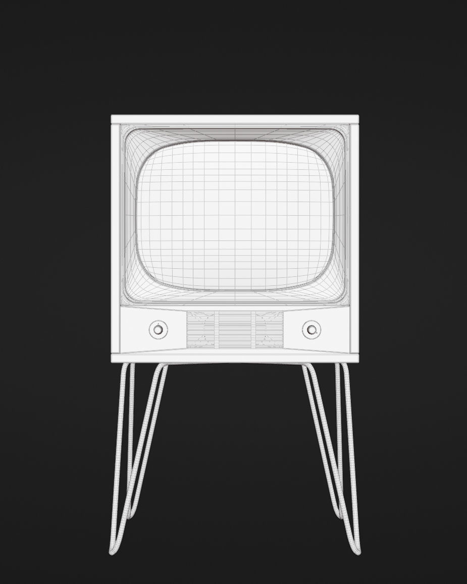 Vintage Retro TV 3D Model free 3D model | CGTrader