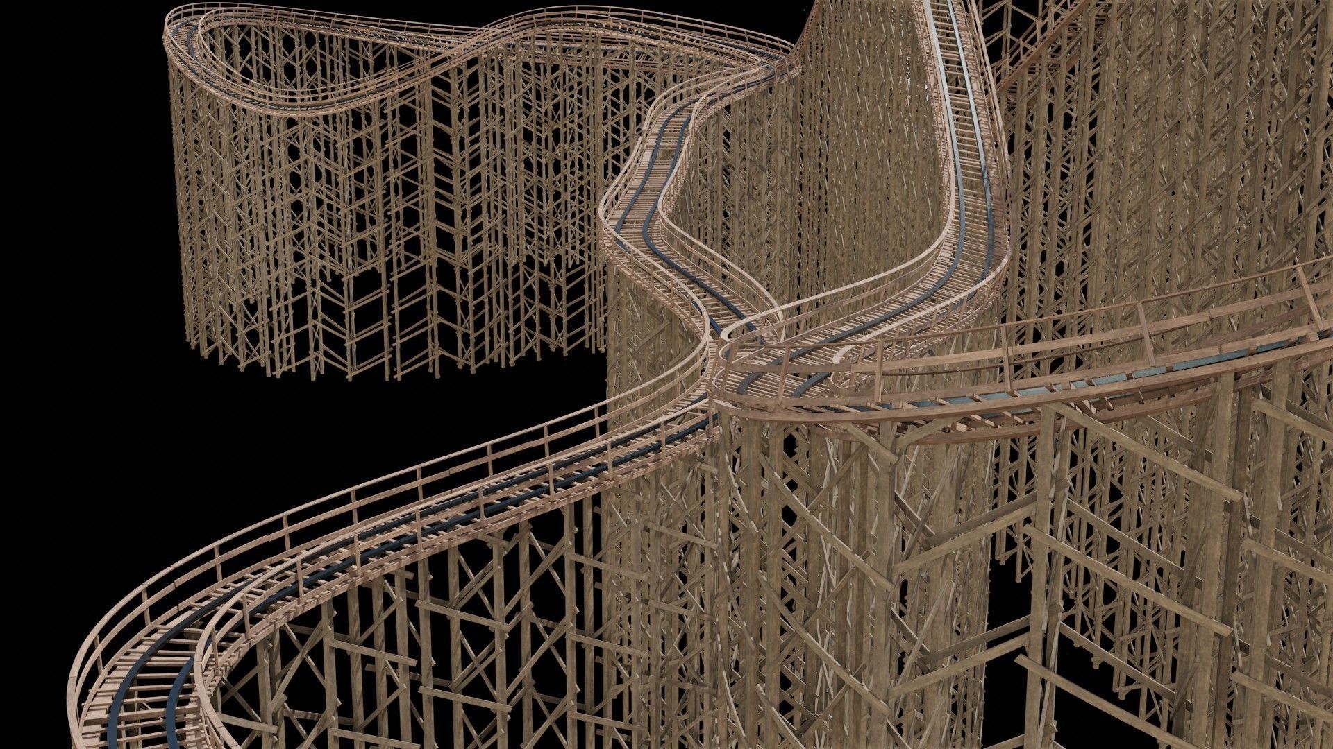 Rollercoaster 3D model | CGTrader