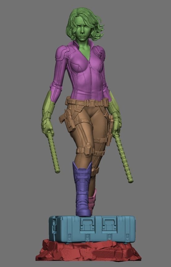 Black Widow 3D Print 3D model 3D printable | CGTrader