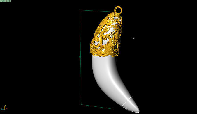 Dragon fangs 3D model 3D printable | CGTrader